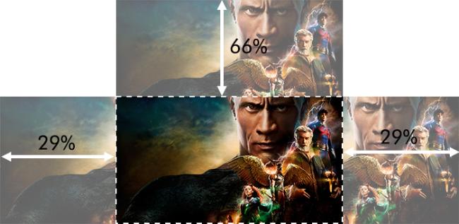 Projector lens shift demonstration