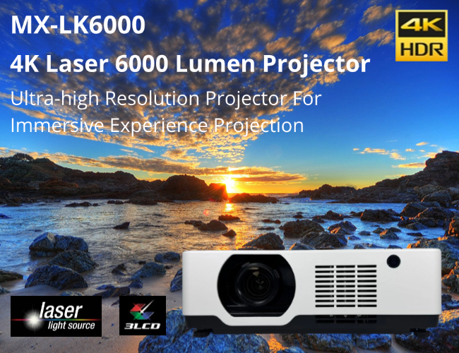 SMX MX-LK6000 4K Laser Projector