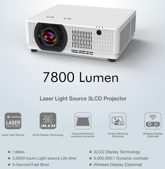 MX-VL780U Laser Projector side view