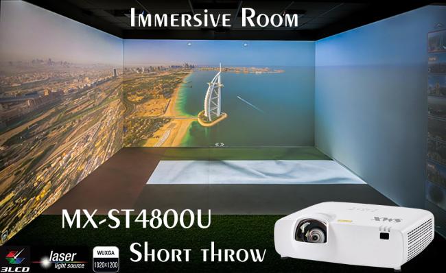 SMX 4800 Lumen Short-Throw Laser Projector - front view