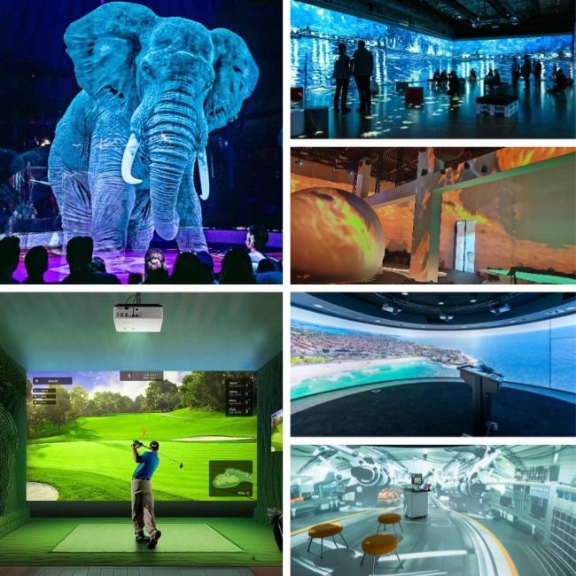 Projector in various application settings