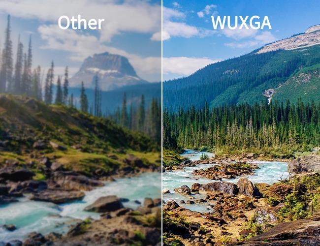 WUXGA resolution projection example