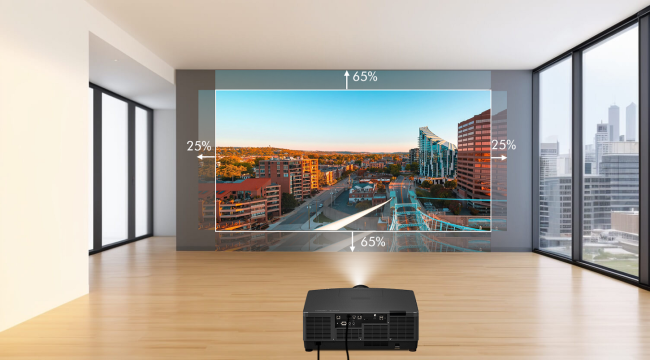 Lens adjustment features of SMX MX-X15000U projector