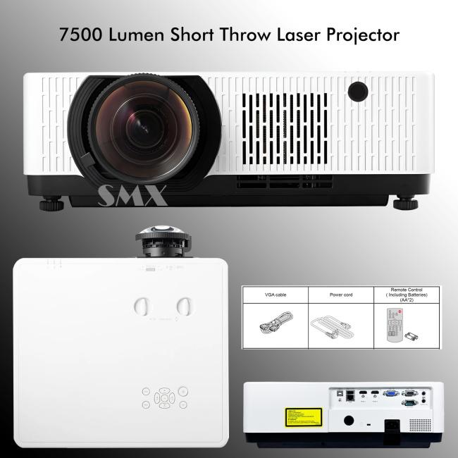 7500 Lumen Short-Throw Laser Projector