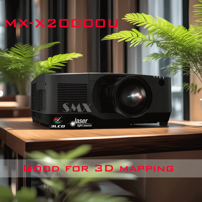 MX-X20000U laser projector in operation