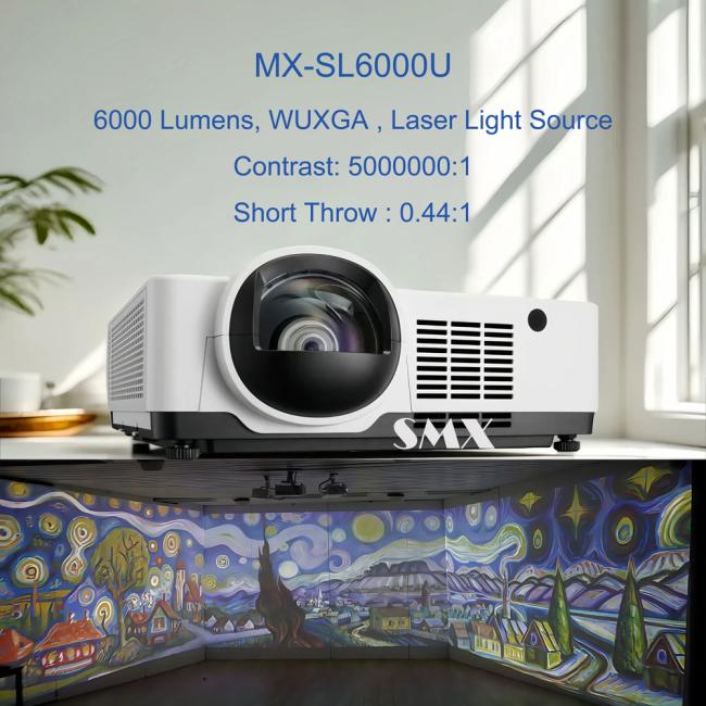 SMX 6000 Lumen Short-Throw Laser Projector in use