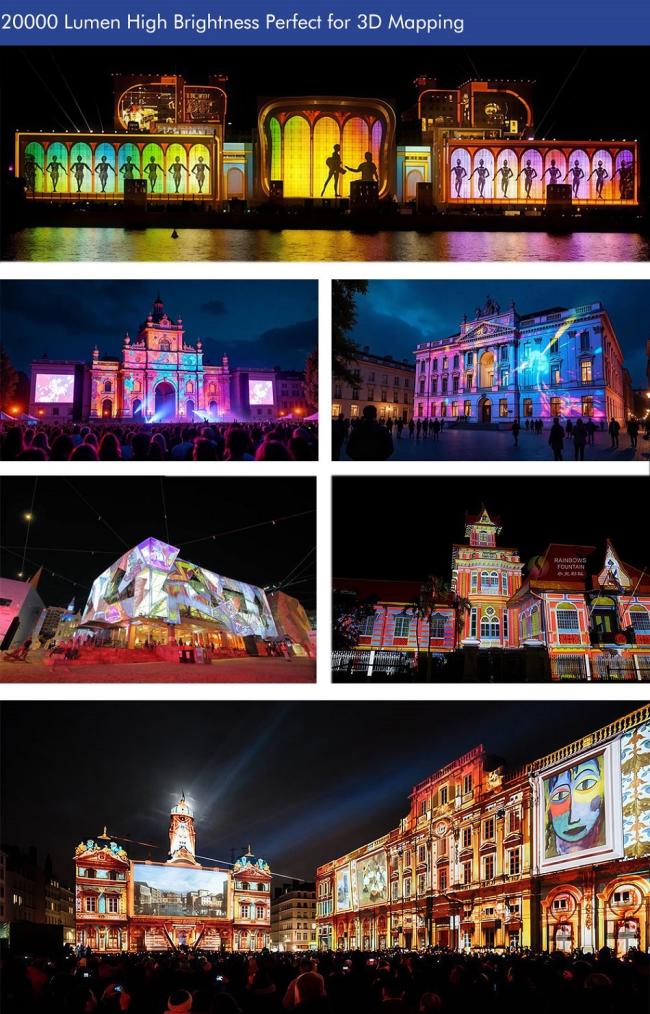 Projector in use at a large venue