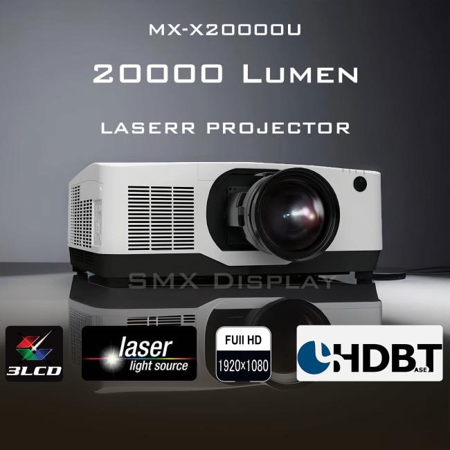 SMX MX-X20000U laser projector in professional installation