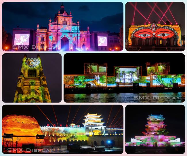 12000 Lumen Laser Projector in professional setting