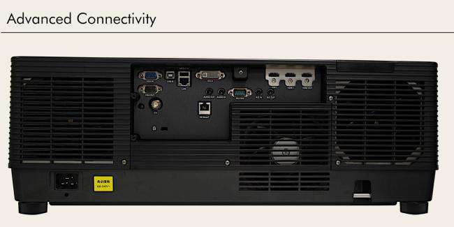 Projector control panel