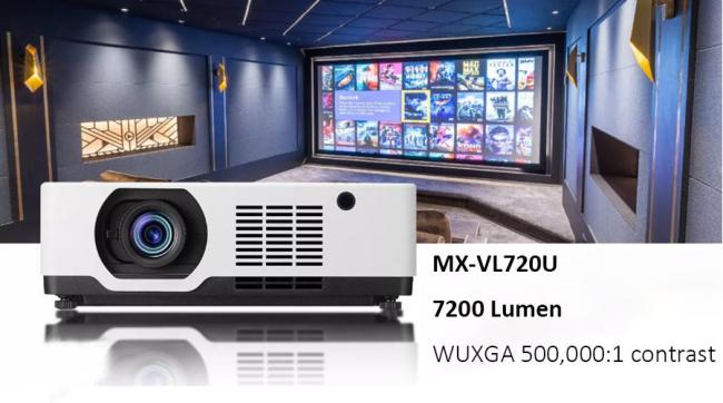 7200 Lumens Laser Projector displaying high-resolution content
