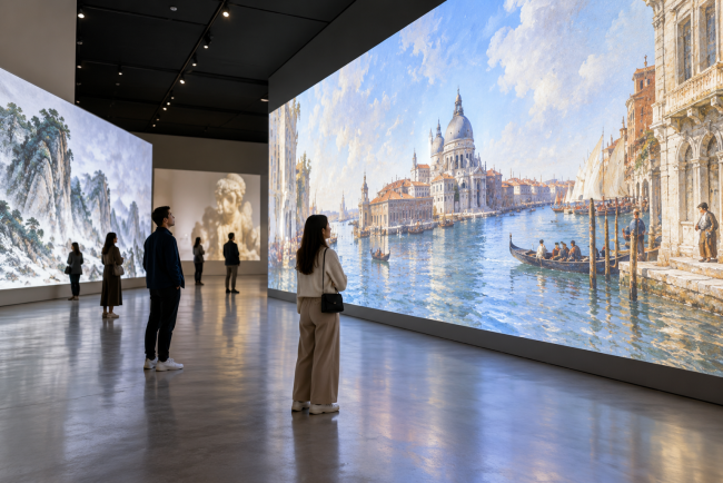 Ultra Short Throw Projector Museum Exhibition Application
