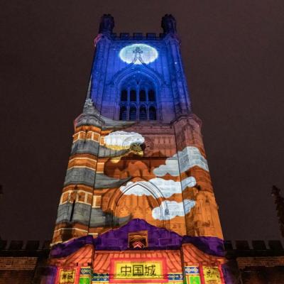 중국 몰입 이벤트 대형 장소 프로젝터 3D 프로젝션 지도화 야외 레이저 프로젝터 판매용