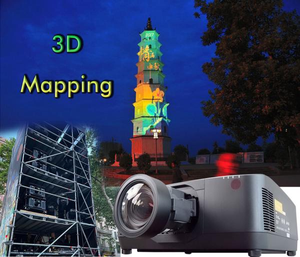 Quality Outdoor Large Venue Projector Motorized Lenses 3D Mapping Projector Easy for sale