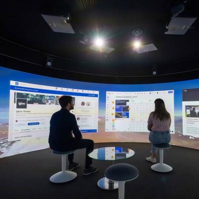 China 7500 Lumen Short Throw Laser Projector HDMI 3LCD Laser Projector 360° Projection for sale