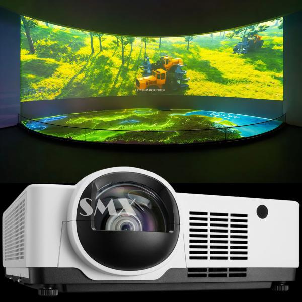 Quality 6000 Lumen 3LCD Short Throw Laser Projector For Immersive Projection Room for sale