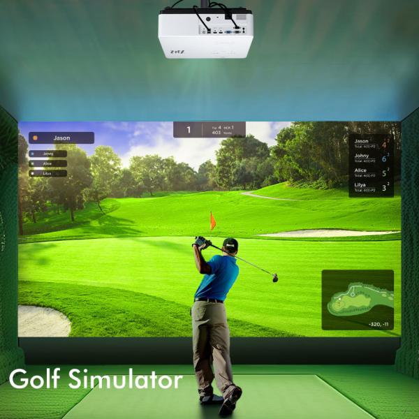 Quality 3LCD Laser Projector With 6500 Lumen 4K Resolution for Golf Simulator Projection for sale