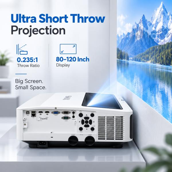 Quality UST Home Theater Laser Projector 5000 Lumen WUXGA High Resolution for sale
