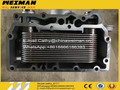 China Original SDLG LG958L Wheel Loader Spare Parts 4110000970016 ENGINE OIL COOLER for sale