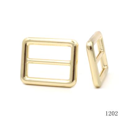 China Heavy Duty Metal Tri Glide Buckle 25mm Round Square Slider Adjustable Buckle for bag for sale