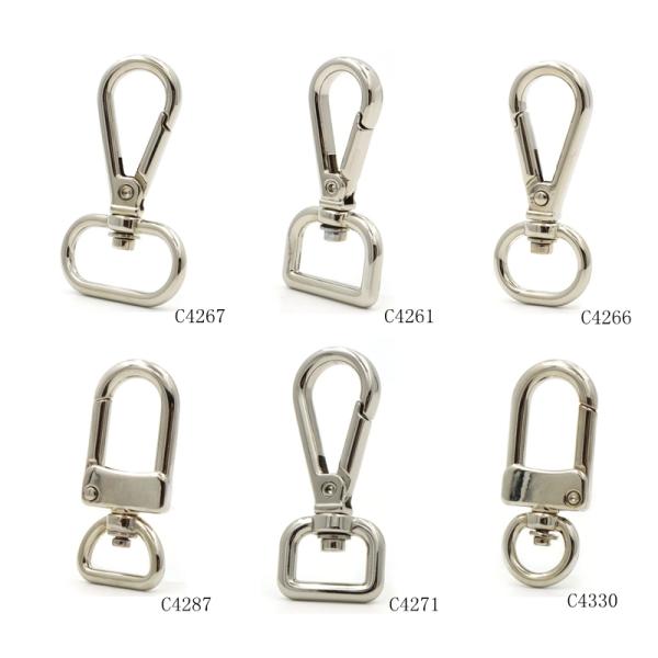 Quality 41mm Nickel Snap Hook OEM ODM Bag Snap Hook For Handbag Hardware for sale