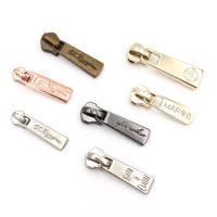 China Hand Shape Zipper Pull Charm Matte Antique Brass Metal Zipper Slider for Bag Accessories OEM ODM for sale