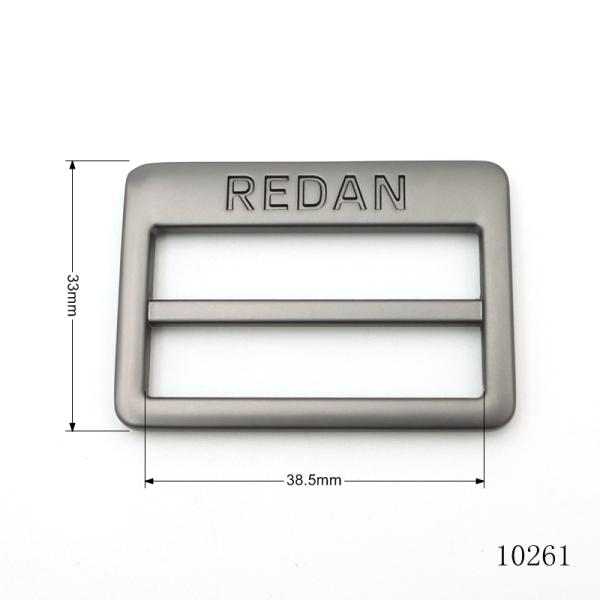 Quality Matte Adjustable Slide Buckle 38mm Bag Slider Buckle Gunmetal for sale