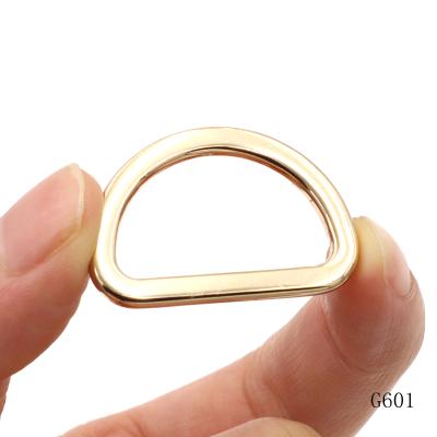 China 25mm Metal D Ring Shiny Flat D Ring Corrosion Resistant For Bag Making for sale