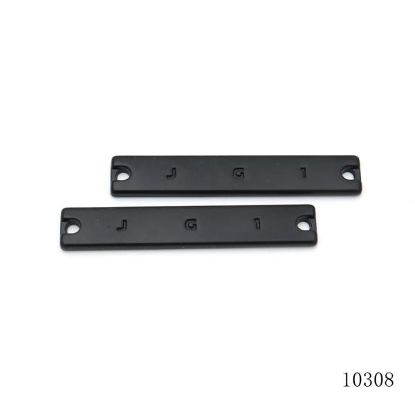 Quality Matte Metal Logo Tag Black Custom Engraved Metal Plate 40*7mm for sale