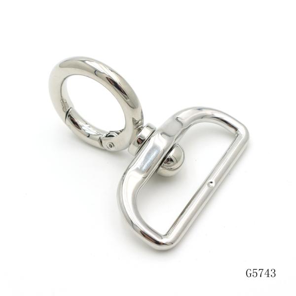 Quality Zinc Alloy Swivel Snap Hook Nickel Plated Heavy Duty Swivel Hooks 38mm for sale