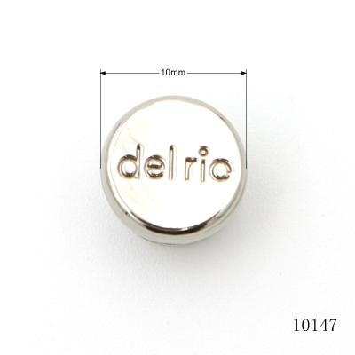 China Customized Small Metal Rivets Silver Flat Head Rivets 10mm For Bag for sale