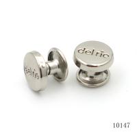China Custom 10mm Flat Head Metal Rivets for Bag Logo Branding Brass Stainless Steel for sale