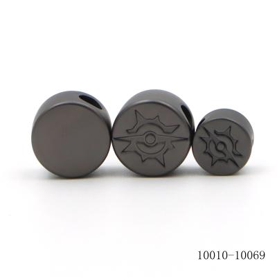 China Personalized Zinc Alloy Beads 9mm Metal Beads For Bracelets / Necklaces for sale