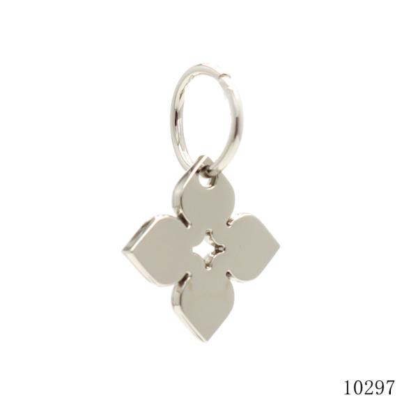 Quality Silver Custom Metal Key Chains Flower Metal Bag Tag Eco Friendly for sale