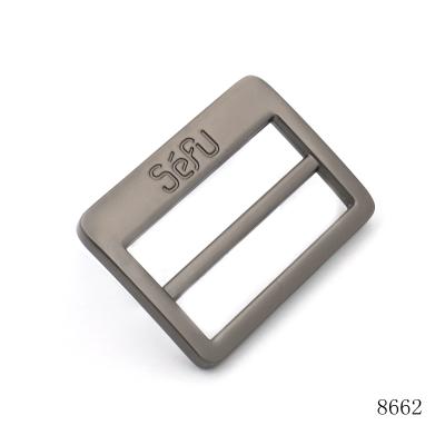China Gunmetal Adjustable Slide Buckles 38.5mm Tri Slide Buckle For Bag Parts Accessories for sale