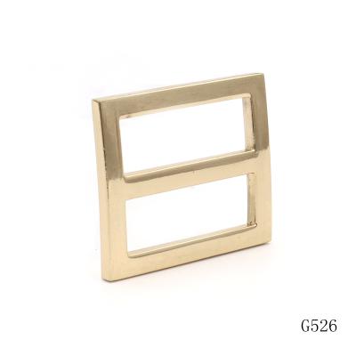China Shiny Metal Square Buckle 26mm Gold Plated Buckles OEM / ODM For Handbag for sale