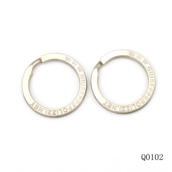 Quality Stamping Logo Split Key Ring 25*19.5mm Metal Split Ring For Car for sale