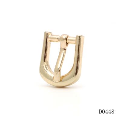 China Luxury Metal Pin Buckle 13.8mm Needle Buckle Small For Shoes Or Bag Straps for sale