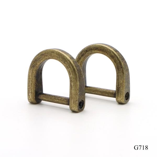 Quality Anti Brass Metal D Ring Detachable Bag Strap Buckle 15mm Hardware Accessories for sale