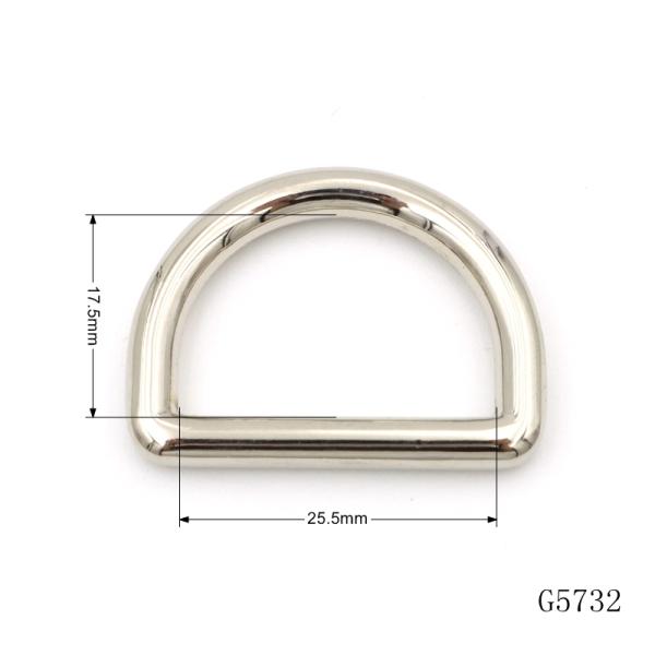 Quality 1 Inch Metal D Ring Anti Rust Dog Collar D Ring Customization for sale
