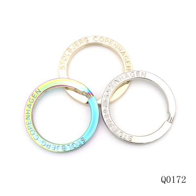 China 1 Inch Split Keyrings Silver Metal Split Rings OEM ODM With Stamping Logo for sale