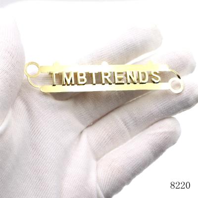 China Wholesale Custom 3D Metal Letter Plate Separate Metal Letter Logo for Handbags or Purse for sale
