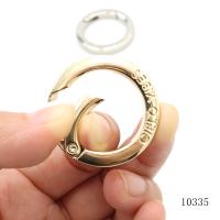 China Custom Metal Spring O Ring 20mm to 50mm Push Gate Ring Bag Accessories OEM for sale