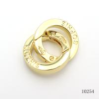China 26mm Gold Spring Ring O Ring Carabiner Open Gate Ring Zinc Alloy Custom Logo for sale