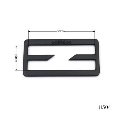 China 50mm Matte Black Tri Glide Buckle Center Bar Break Custom Engrave Logo for sale