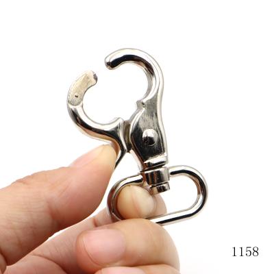 China 26mm Nickel Bolt Snap Hook Durable  Swivel Clasp Hook For Handbag Hardware Accessories for sale