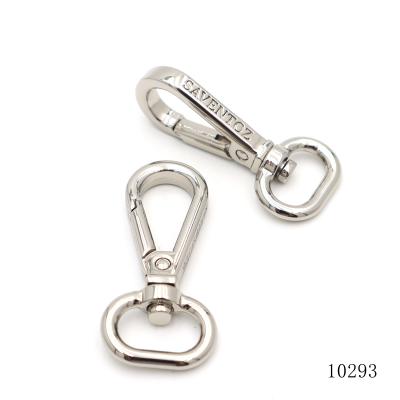 China Quality Bag Accessories Durable Metal Swivel Hooks Custom Logo Metal Keychain Snap Clip for sale