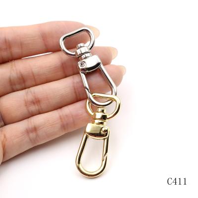 China Nickel 13mm Metal Swivel Snap Hook Metal Clasp Snap Hooks For Handbag for sale