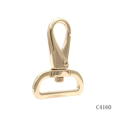 China Wholesale Gold Swivel Snap Hook Clips for Bags Metal Carabiner Clasp Hardware Supplier for sale