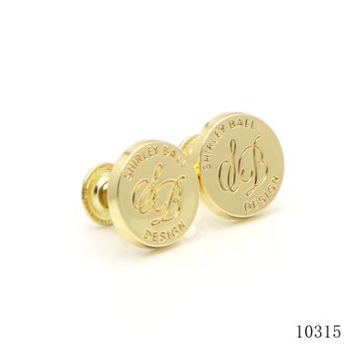 China Quality Gold Plated Metal Logo Rivet Customized Cap Rivet Stud for Leather Strap Bag Accessories for sale